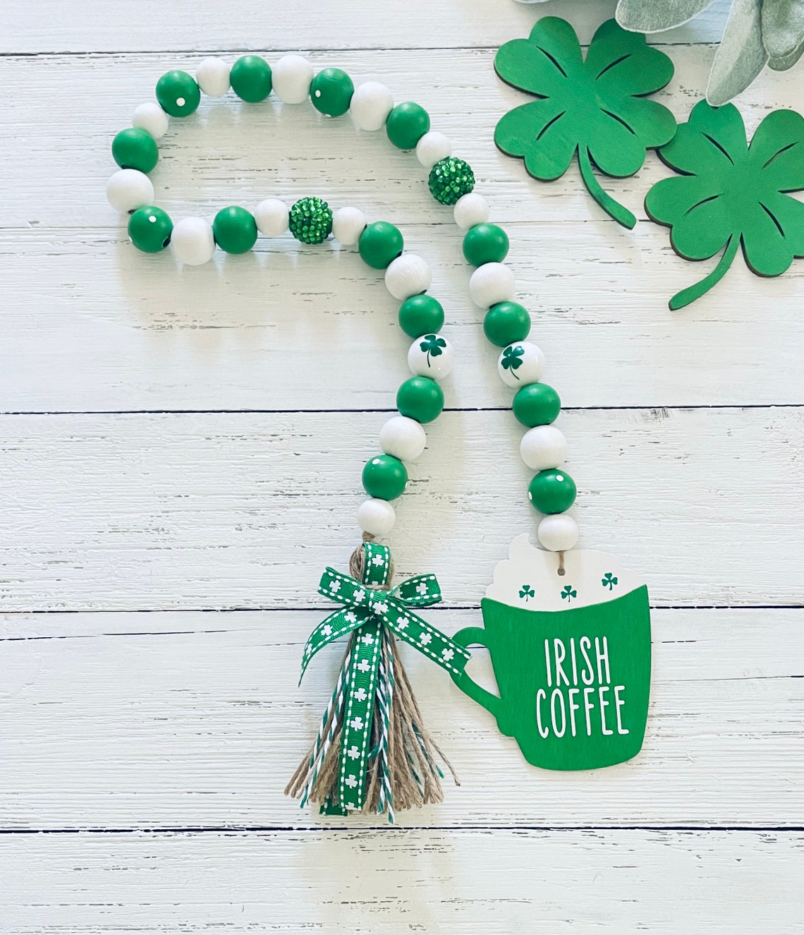 Farmhouse Irish Coffee Garland Farmhouse St. Patricks Day - Etsy