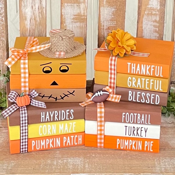 Fall Book Stack - Etsy