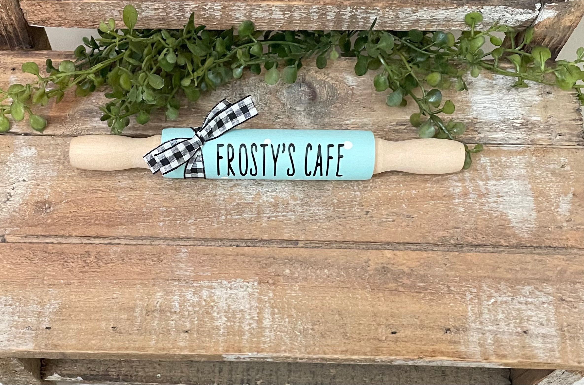 Farmhouse Rolling Pin Christmas Rolling Pin Farmhouse Winter - Etsy