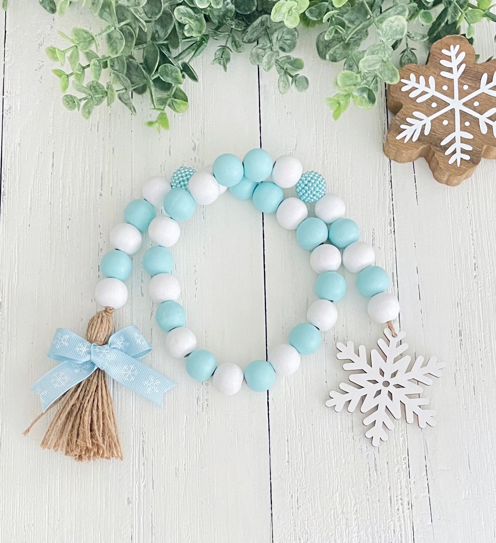 Snowflake Winter Tiered Tray Decor,snowflake Book Stack,snowflake Wood ...