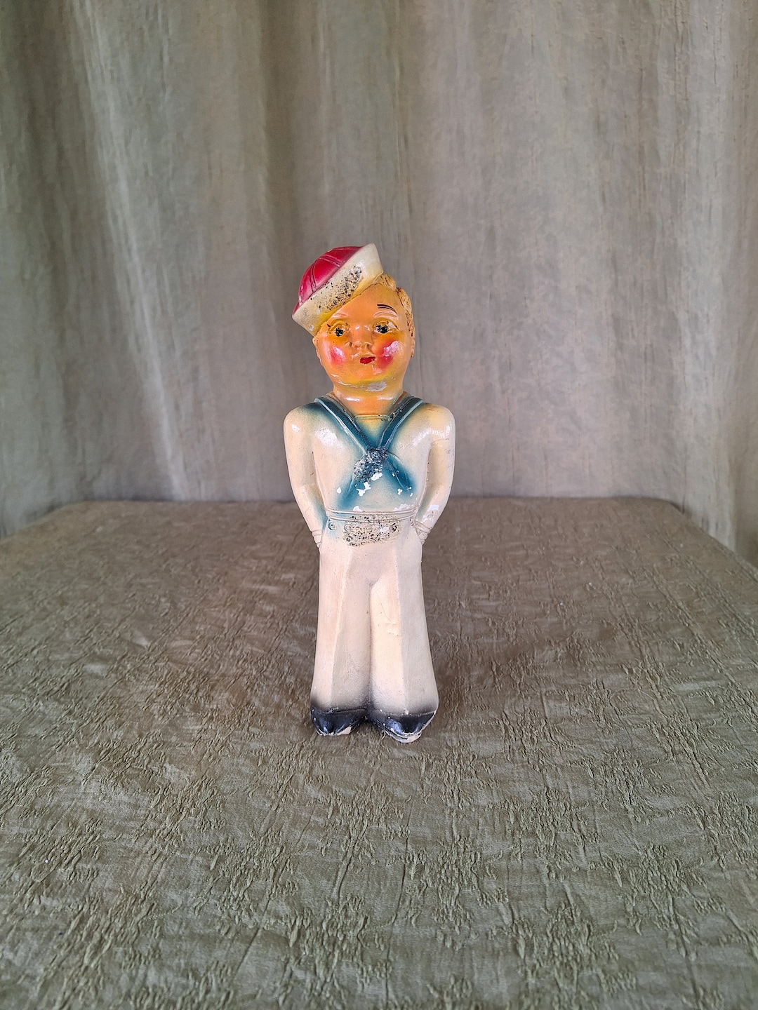 Vintage Chalkware Carnival Prize Sailor Boy. Rare Chalkware. - Etsy