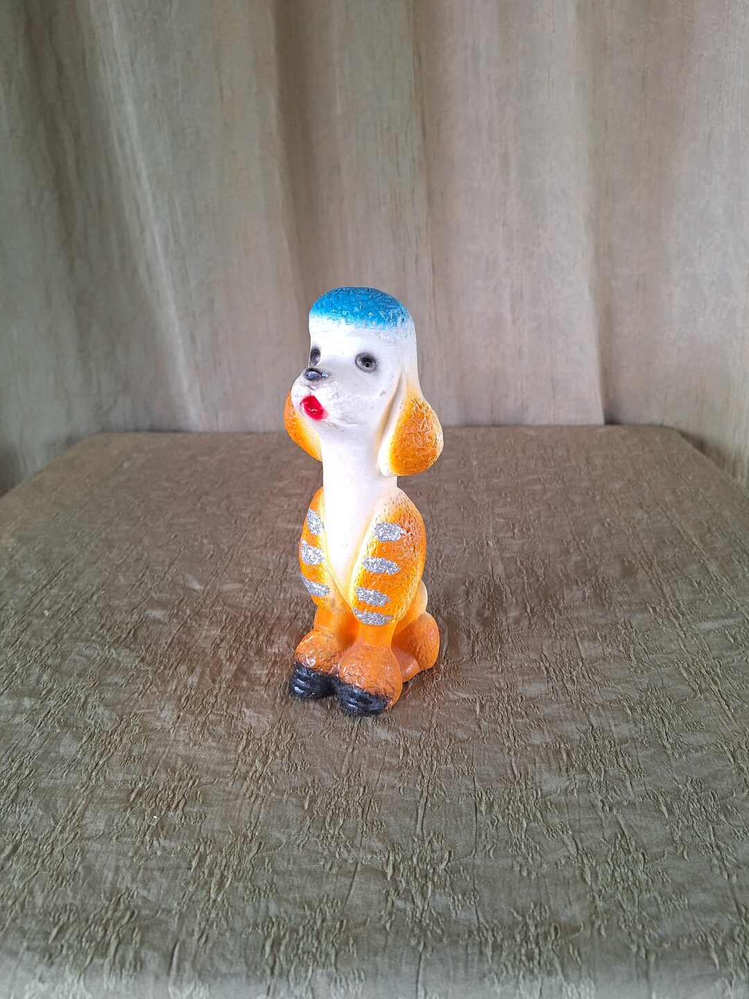 Vintage Chalkware Poodle Figurine: Carnival Prize Decor - Etsy