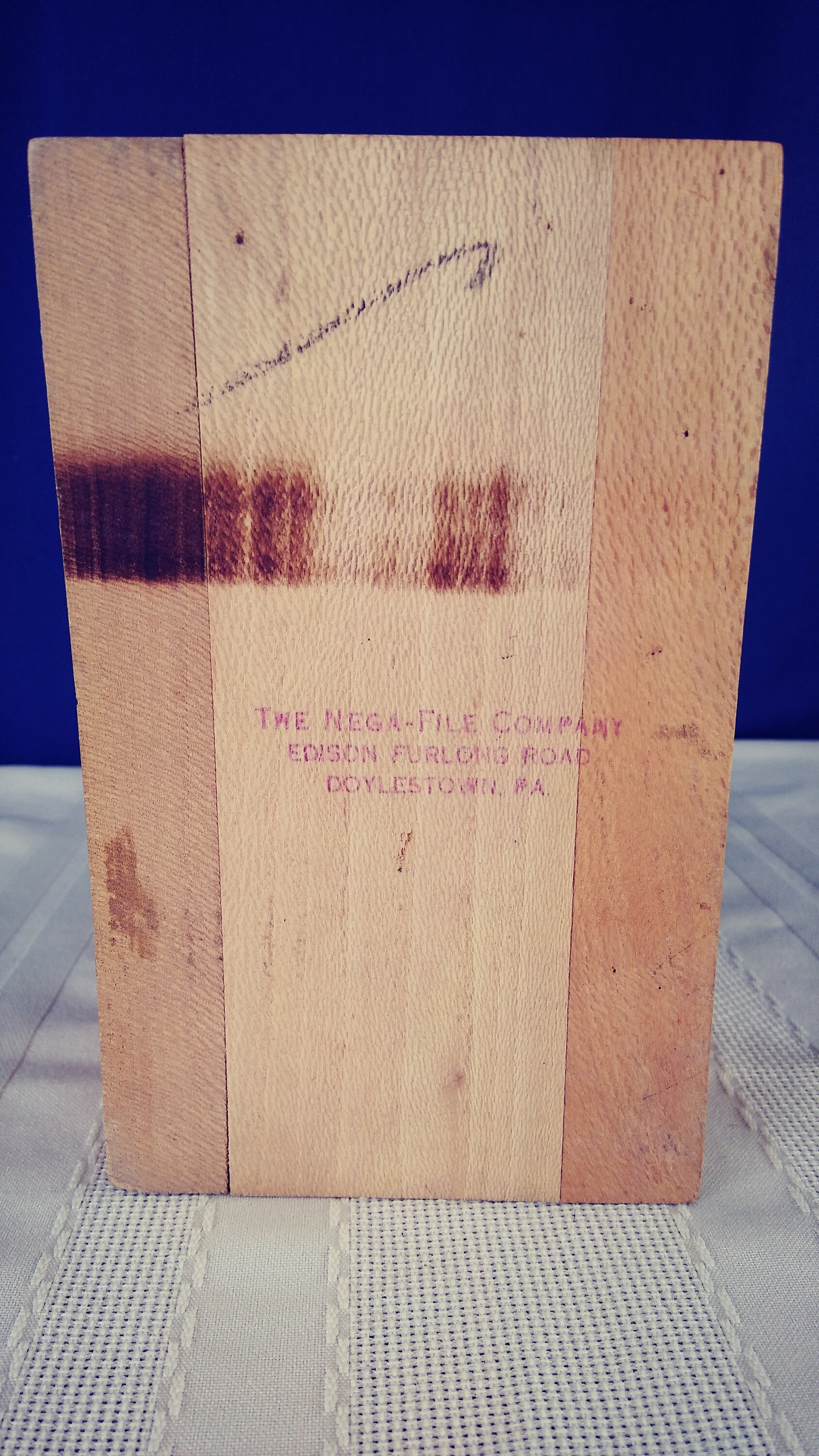 Vintage Wood File Box. Nega File Co. Wood Box. Vintage Card - Etsy