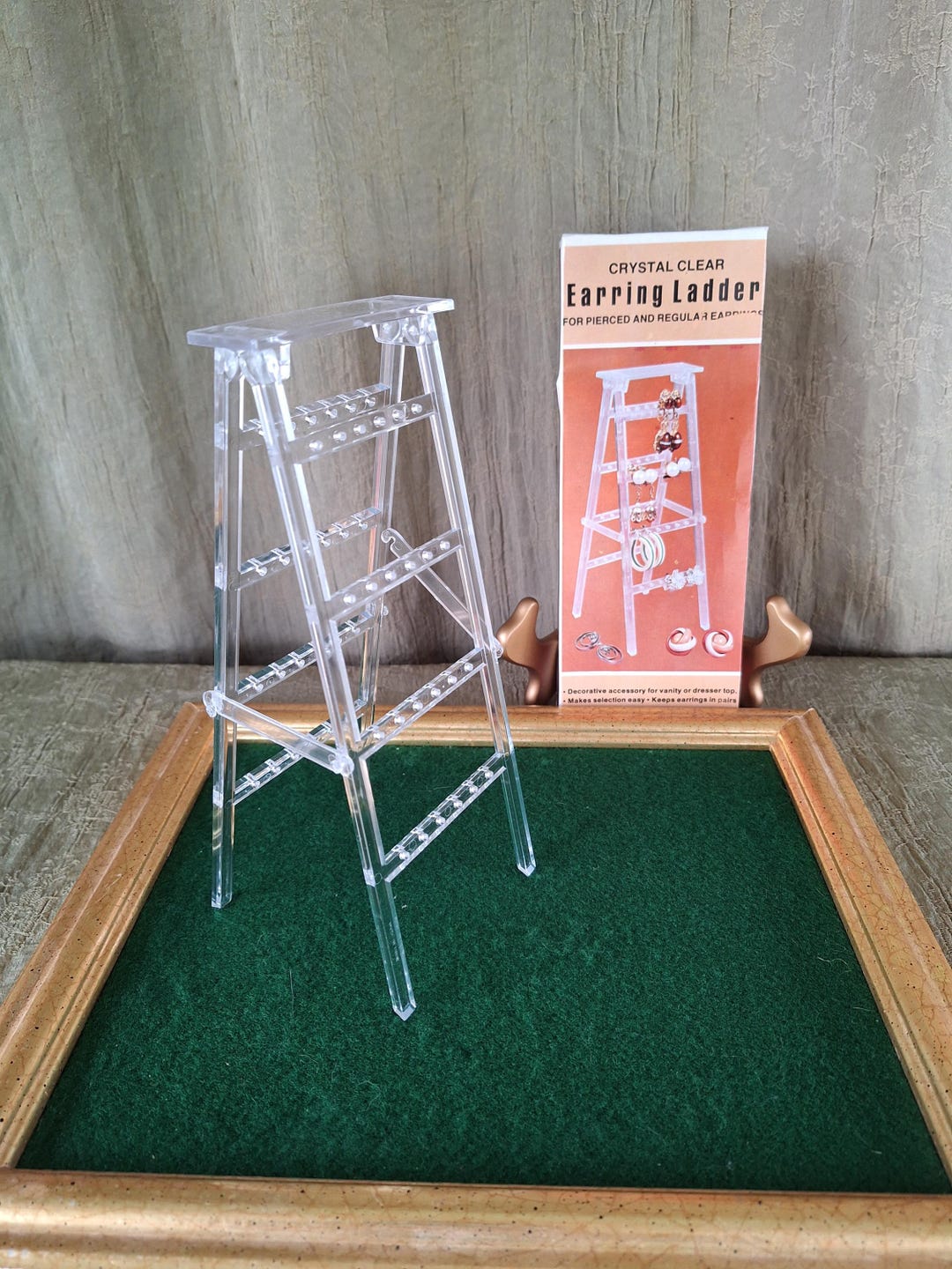 Vintage Earring Ladder. Earrings Display Stand. Vintage Jewelry Stand ...