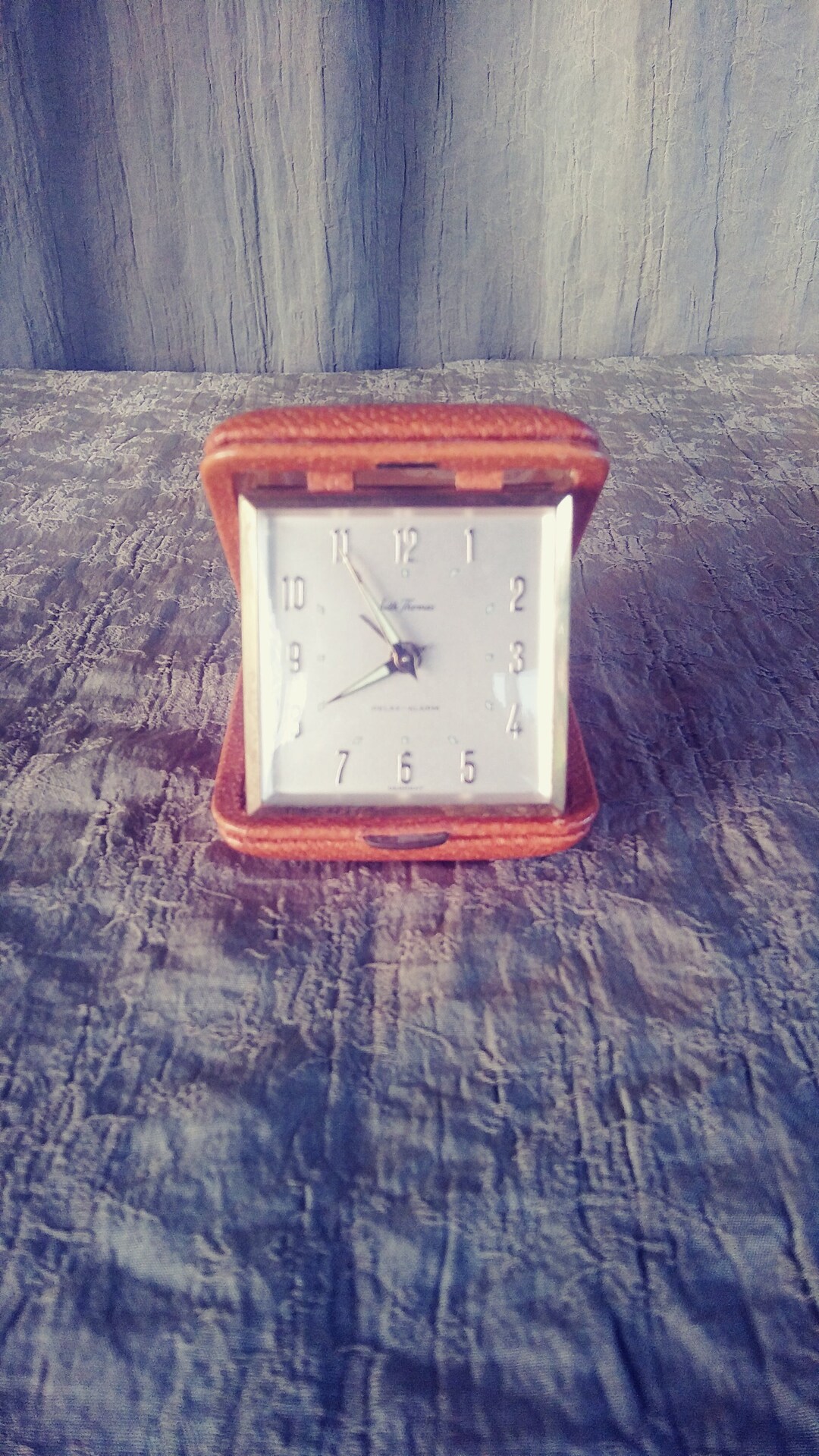 Vintage Seth Thomas Travel Alarm Clock: Working Gold-tone Metal ...