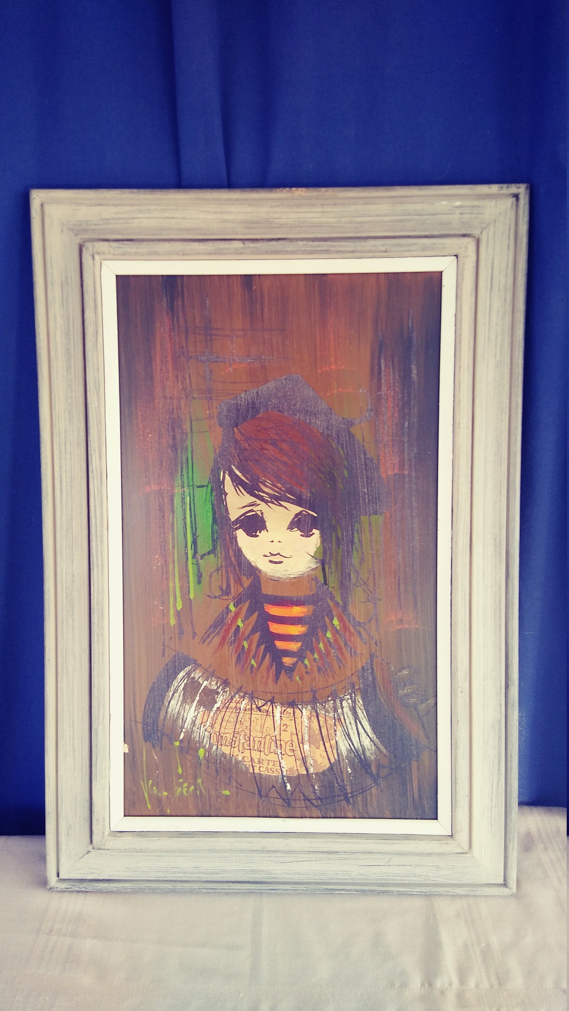 Mid Century Original Van Gaard Framed Oil Painting - Etsy