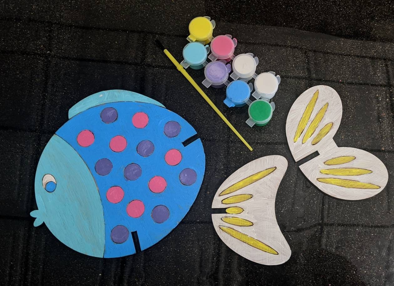 Fish 3D Puzzle Kit // DIY Kit - Etsy