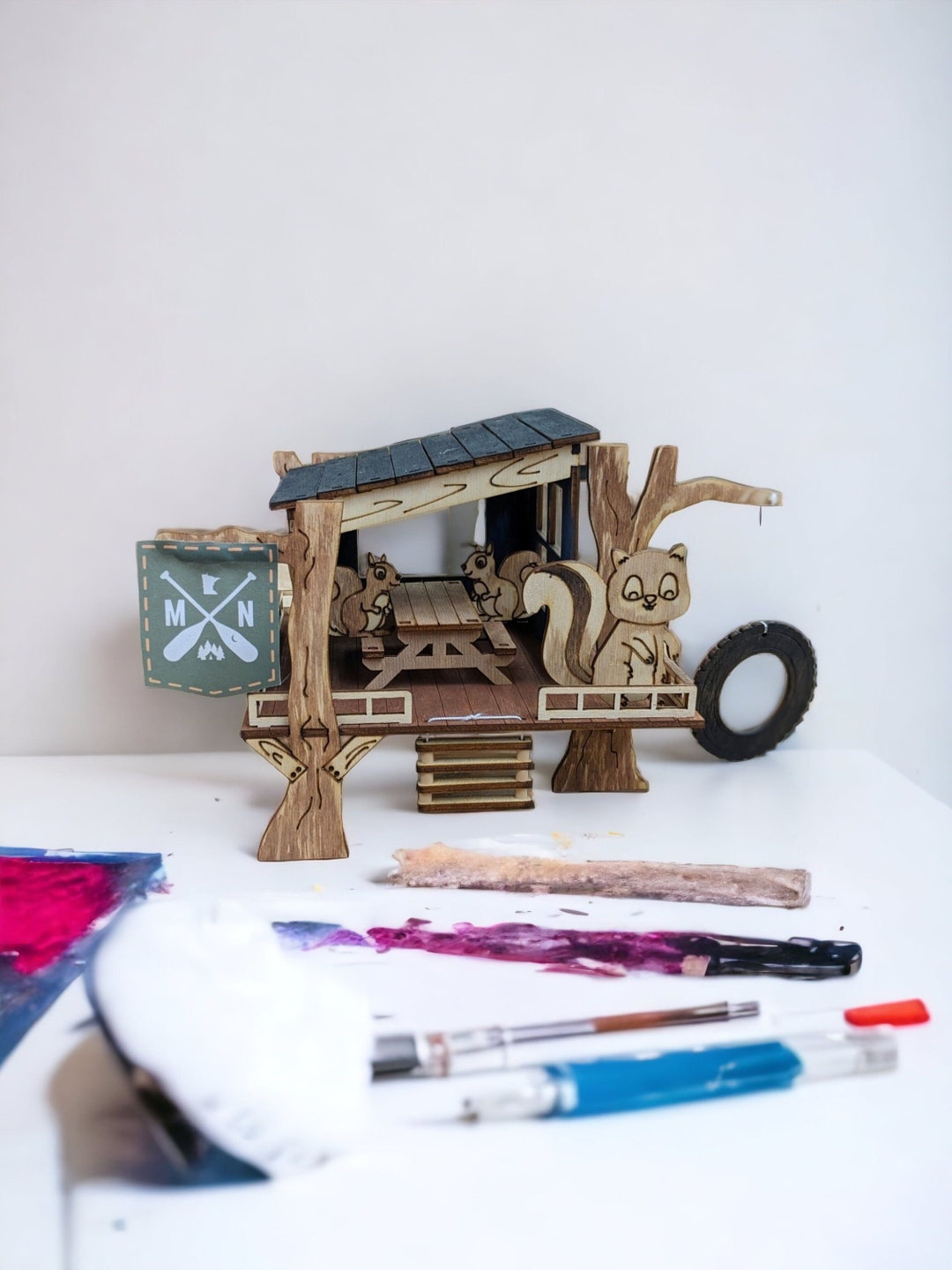 Treehouse DIY Kit // Woodland Creatures DIY Kit - Etsy Australia