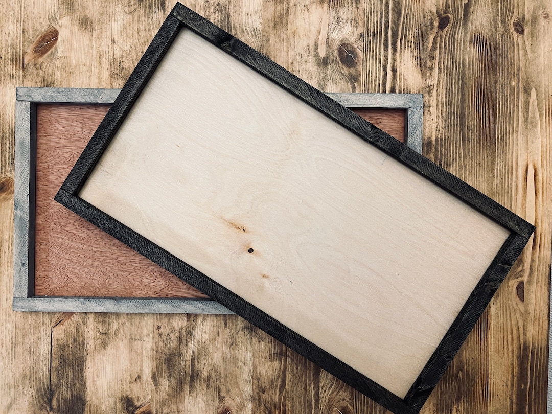 Blank Framed Wood Sign: DIY Craft Supplies - Etsy