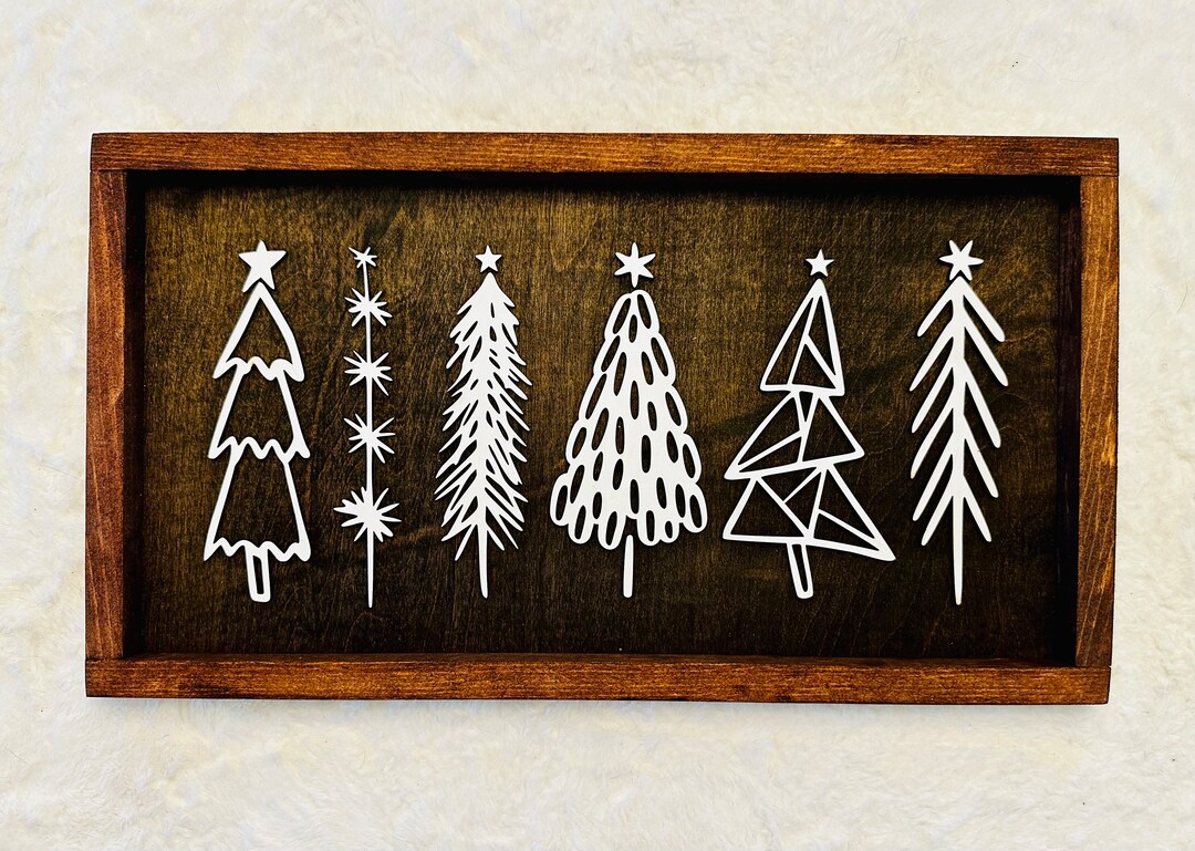 Christmas Trees | Country Sign | Rustic Sign | Christmas Tree Sign ...