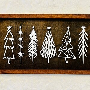 Christmas Trees | Country Sign | Rustic Sign | Christmas Tree Sign ...