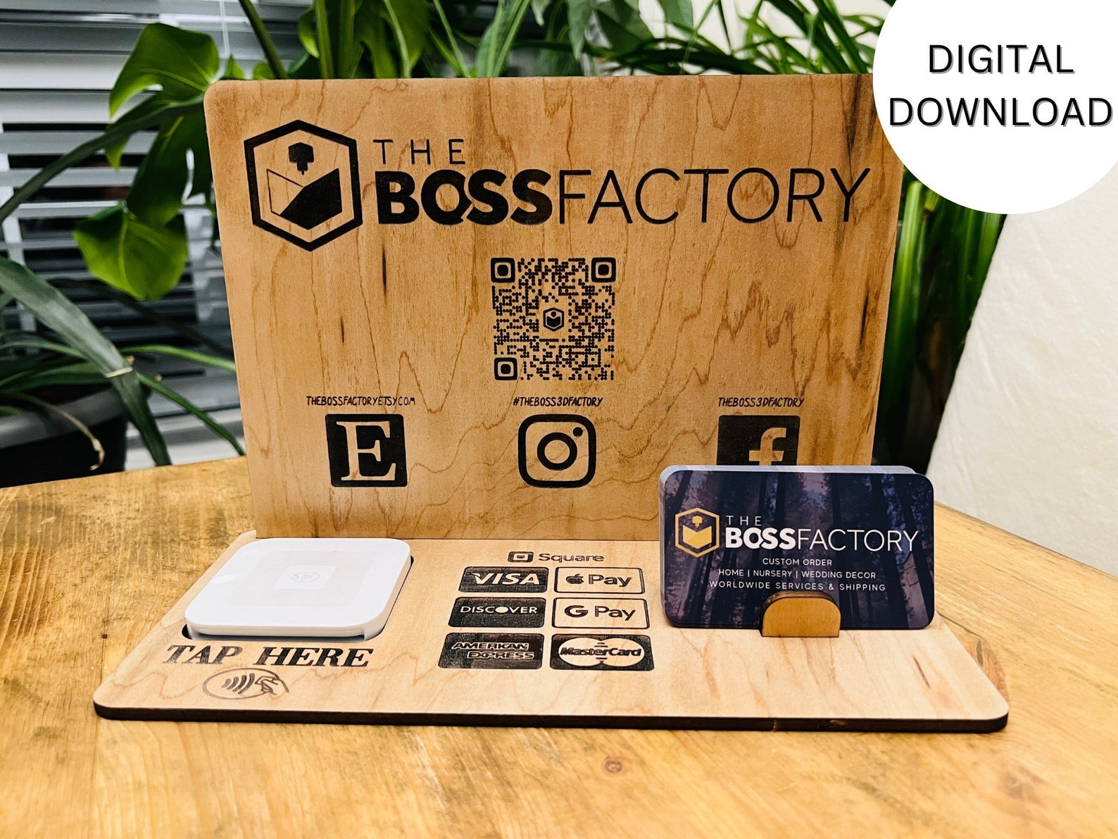 Square Reader Dock Square Payment Sign Laser Cut File - Etsy