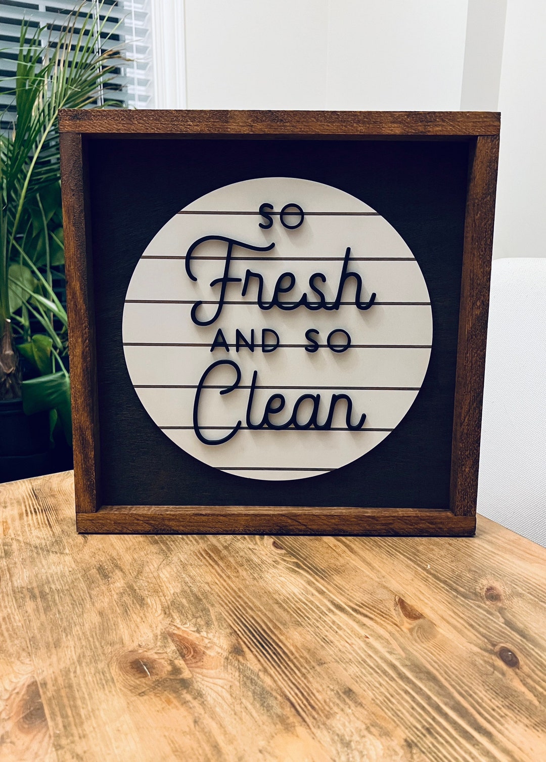 So Fresh and so Clean Sign | Laundry Room Sign | Farmhouse Wall Decor ...