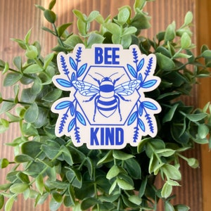 Bee Kind - Vinyl Sticker - Etsy