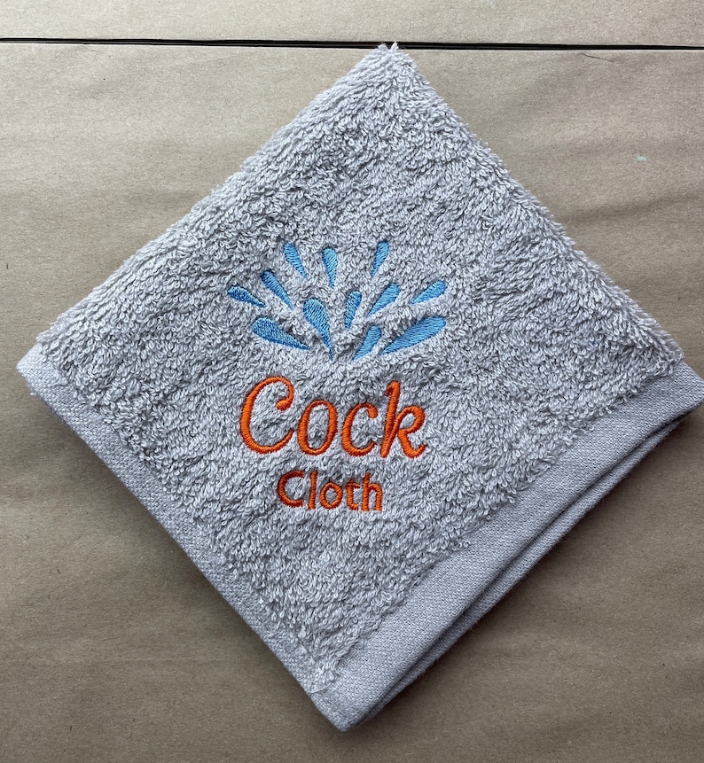 Rude Adult Cloth - After Sex Wipe Rag Willy Fanny Flannel, Novelty Gift ...