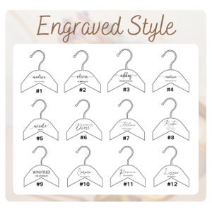 Custom Laser Engraved Wooden Wedding/bridal Party Hangers/bride /groom ...