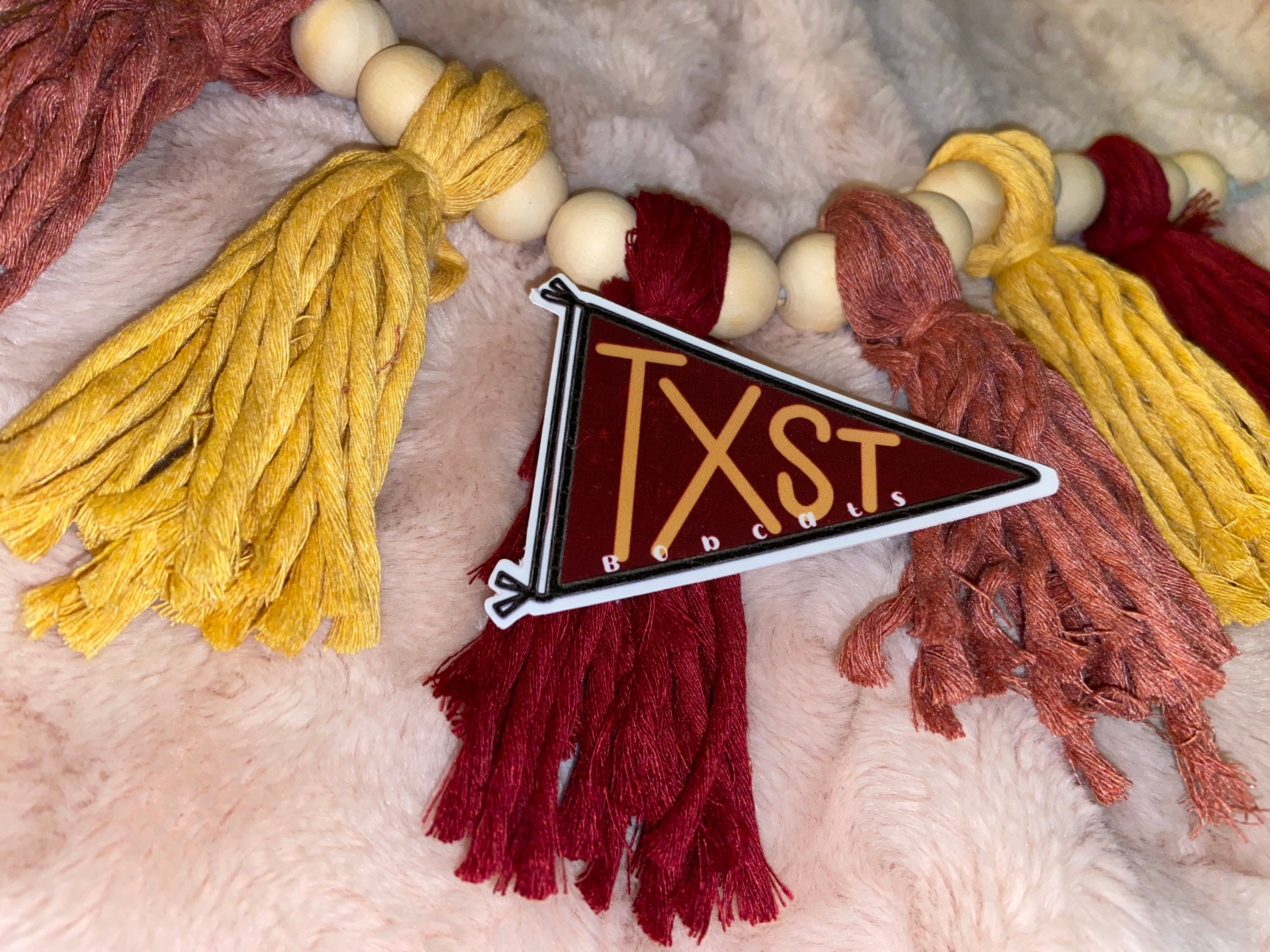 TXST University Banner Vinyl Sticker - Etsy