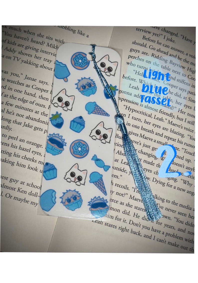 Cat Gojo Bookmark (gojo Satoru) - Etsy