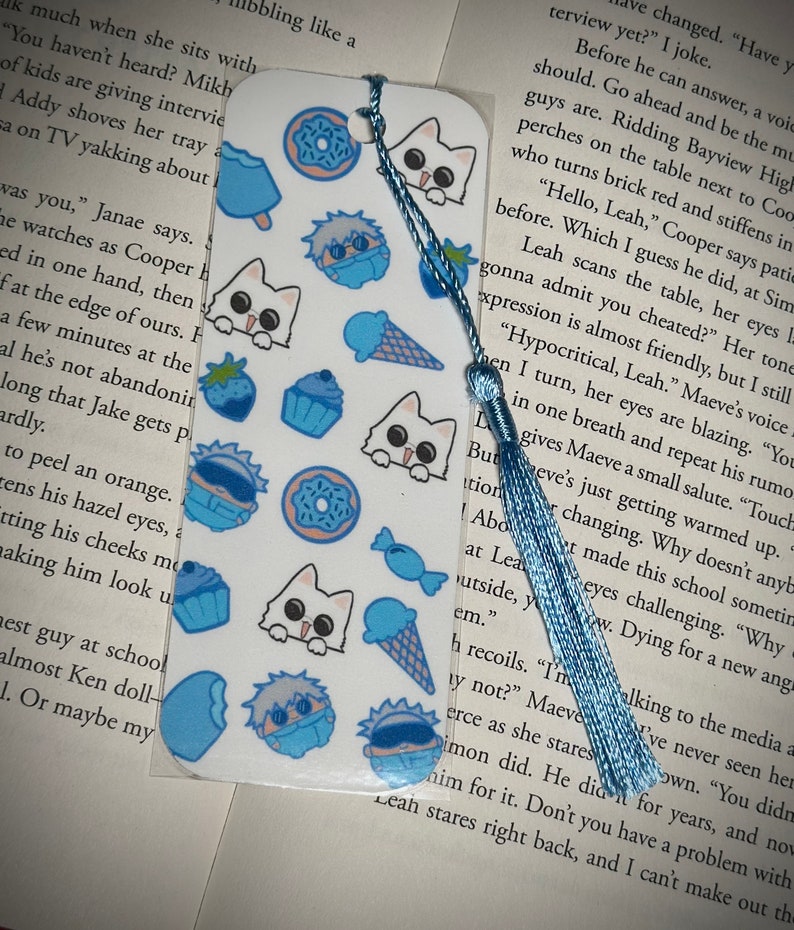 Cat Gojo Bookmark (gojo Satoru) - Etsy