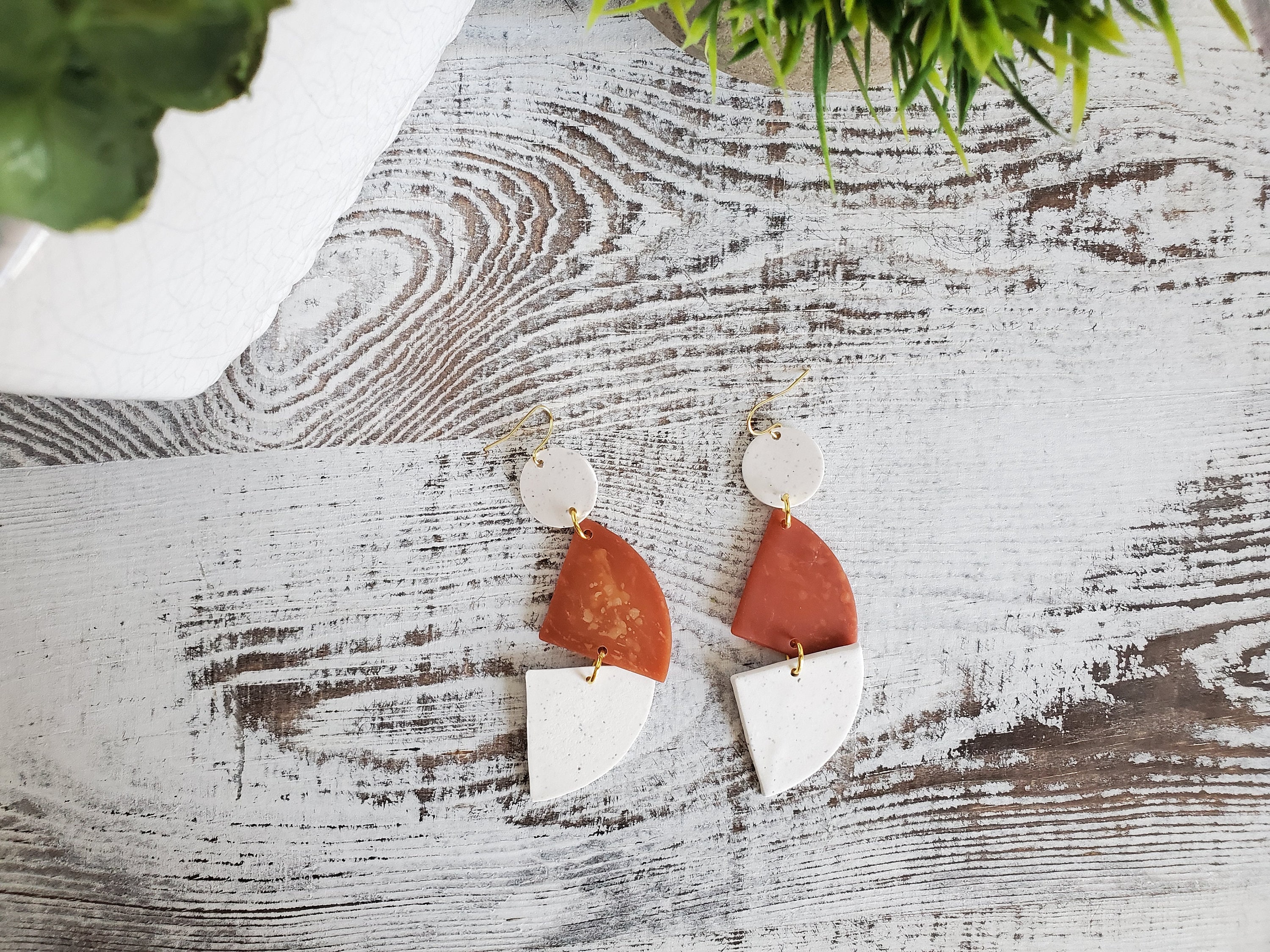Abstract Dangle Earrings / Geometric Earrings / Statement - Etsy