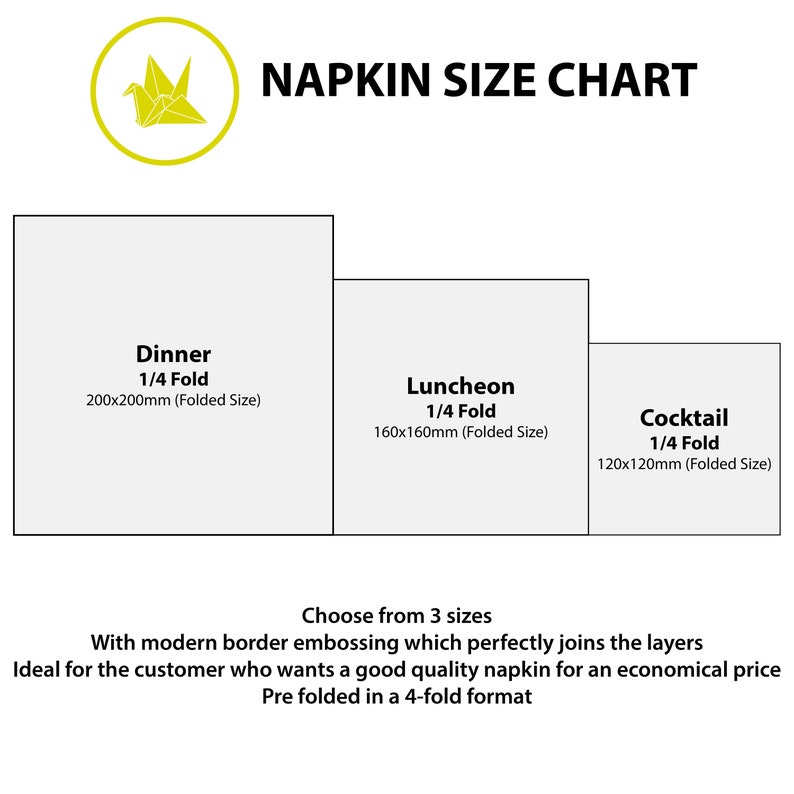 Custom Printed Paper Napkins | White 2 Ply | Dinner/luncheon/ Cocktail ...