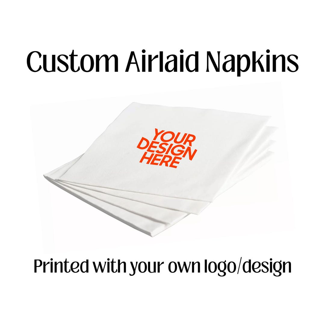 Custom Printed Airlaid Dinner Napkins | Restaurants & Cafes | Own Brand ...