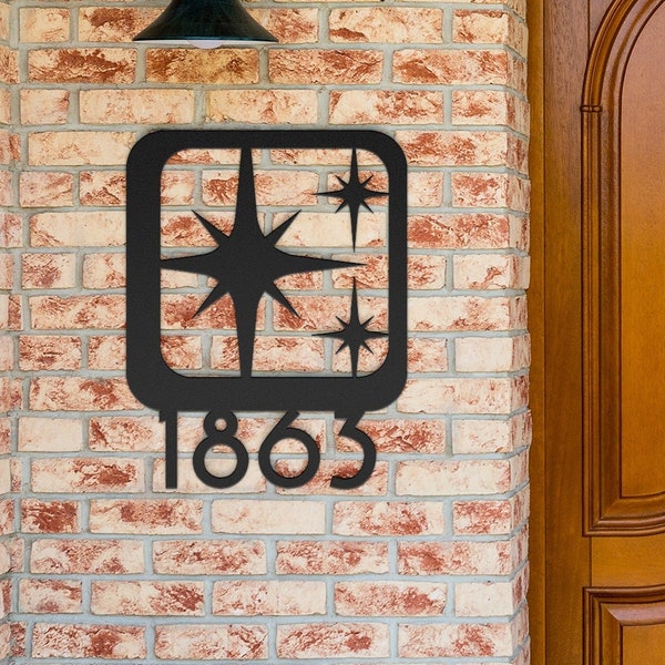 Custom Midcentury Modern Address - Etsy