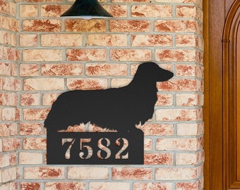 Custom Dachshund Address Sign - Etsy
