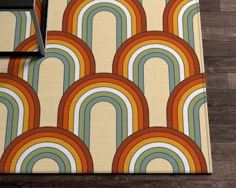 70s Style Rug - Etsy