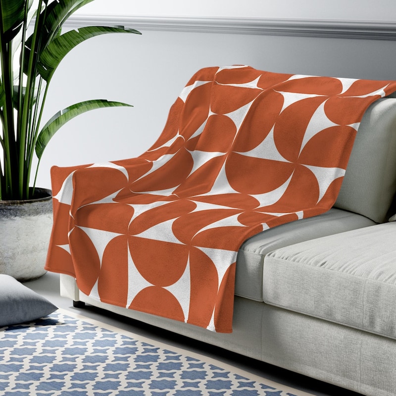 Orange Blanket - Etsy