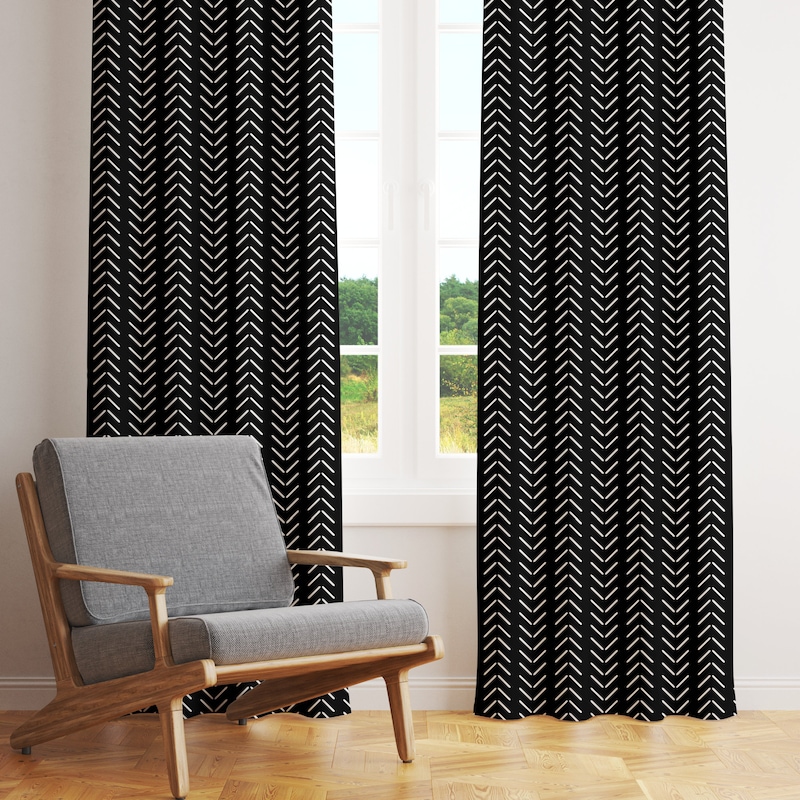 Chevron Curtains - Etsy