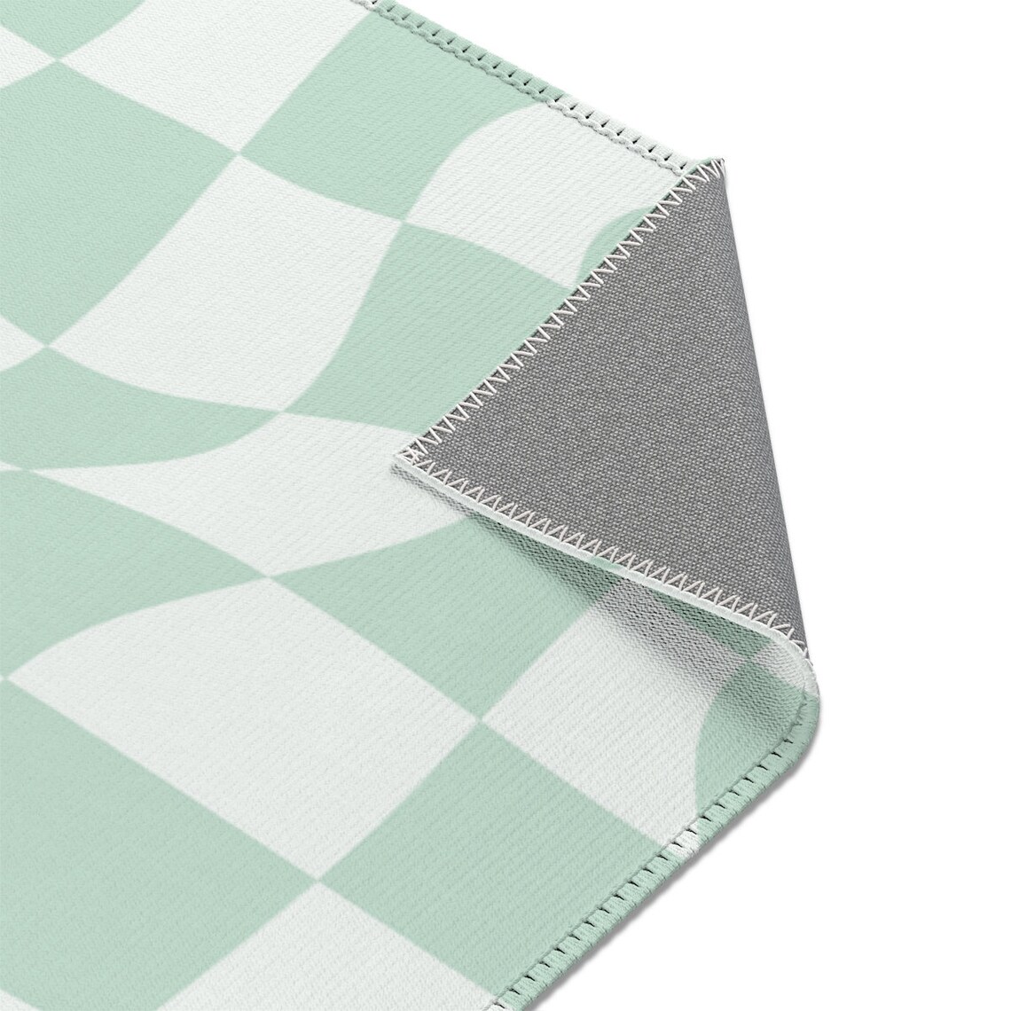 Sage Green Checkered Rug Trippy Rug Funky Rug Optical - Etsy