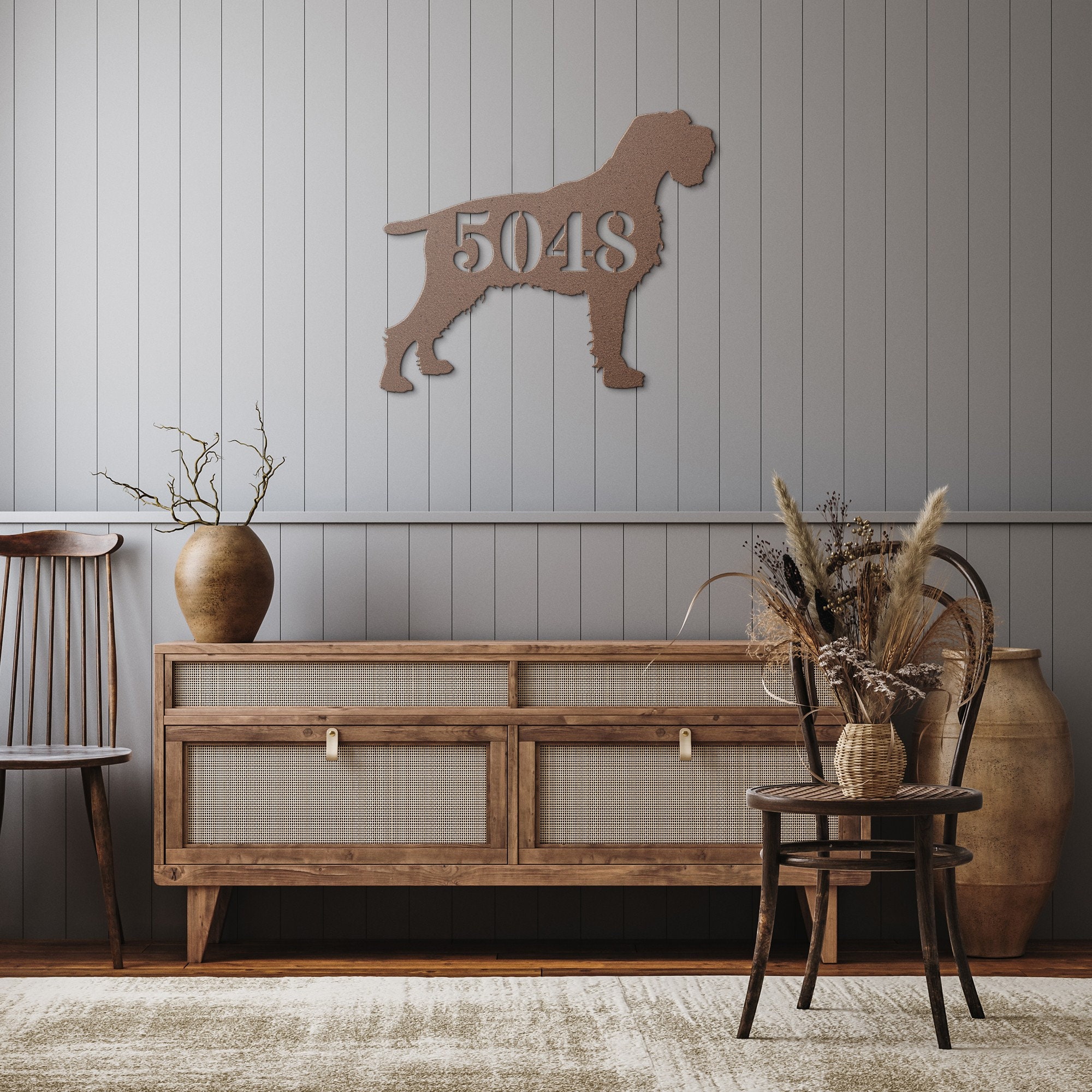 Wirehaired Pointing Griffon Custom House Number Sign, Wired Hair Griff ...