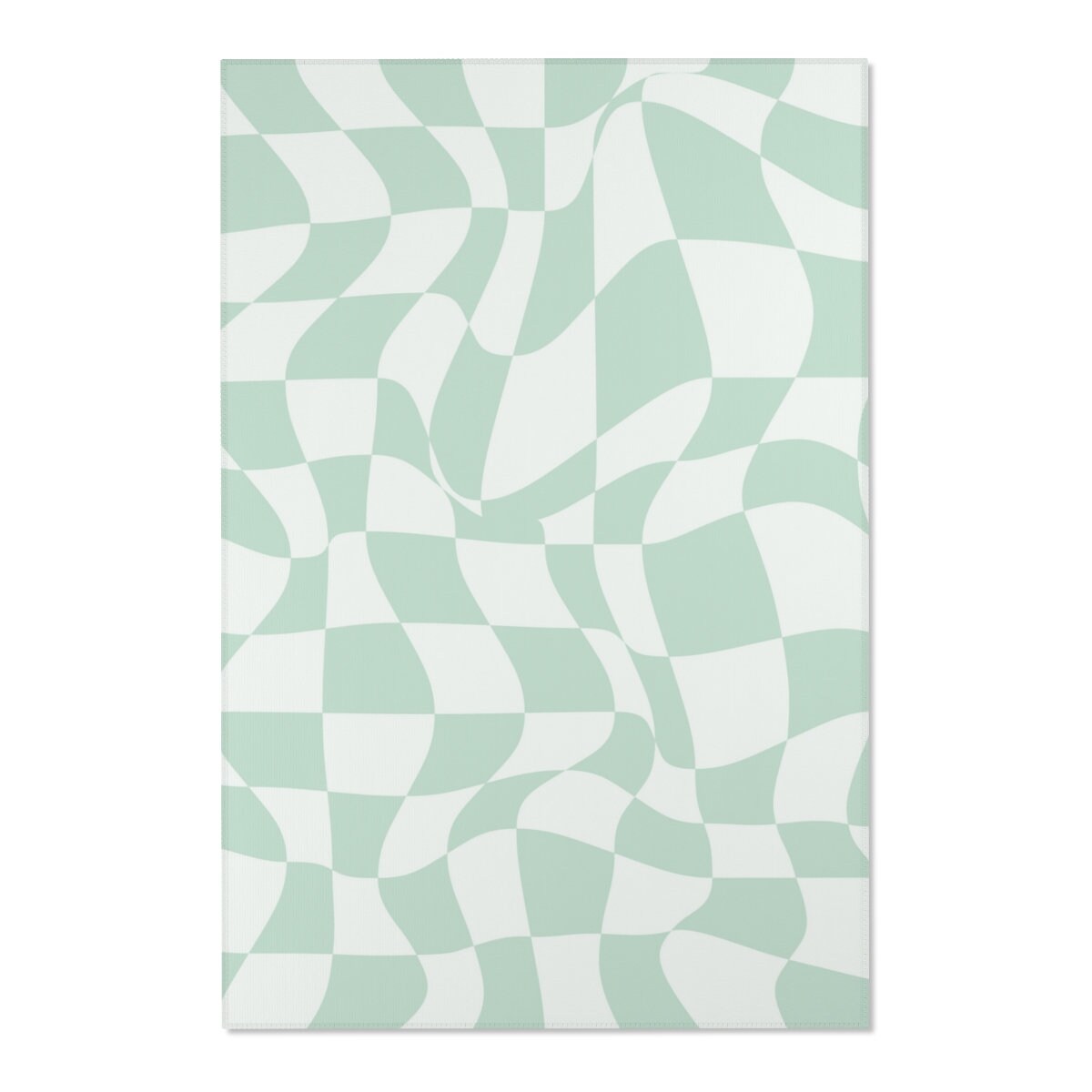 Sage Green Checkered Rug Trippy Rug Funky Rug Optical - Etsy