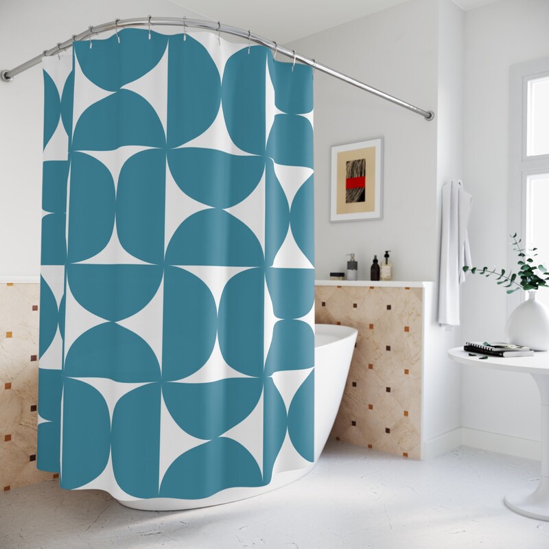 Turquoise Curtain - Etsy