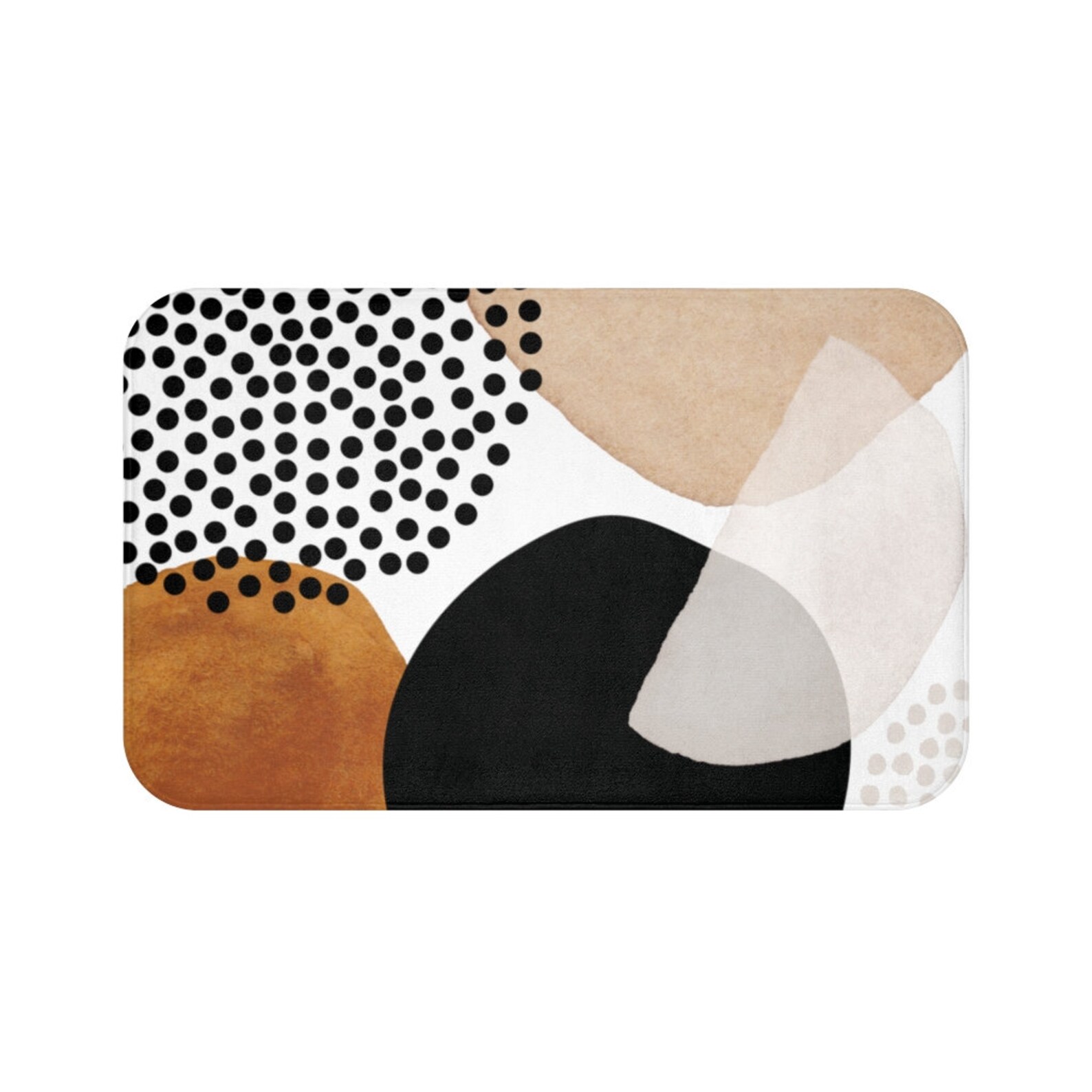 Abstract Art Bath Mat Non-slip Modern Boho Chic Bath Rug With - Etsy