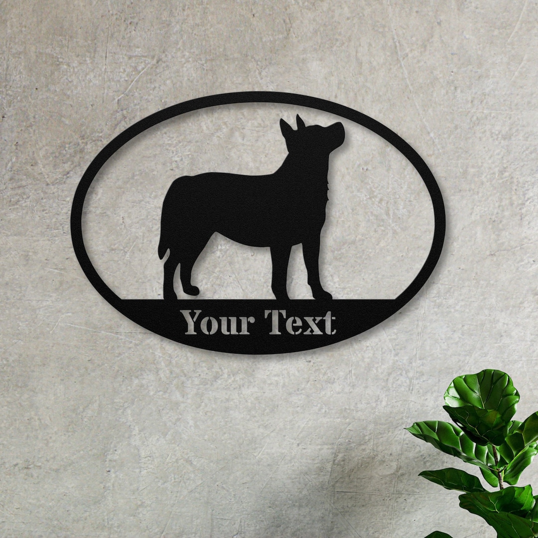 Personalized Blue Heeler Gifts, Australian Cattle Dog Metal Wall Art ...