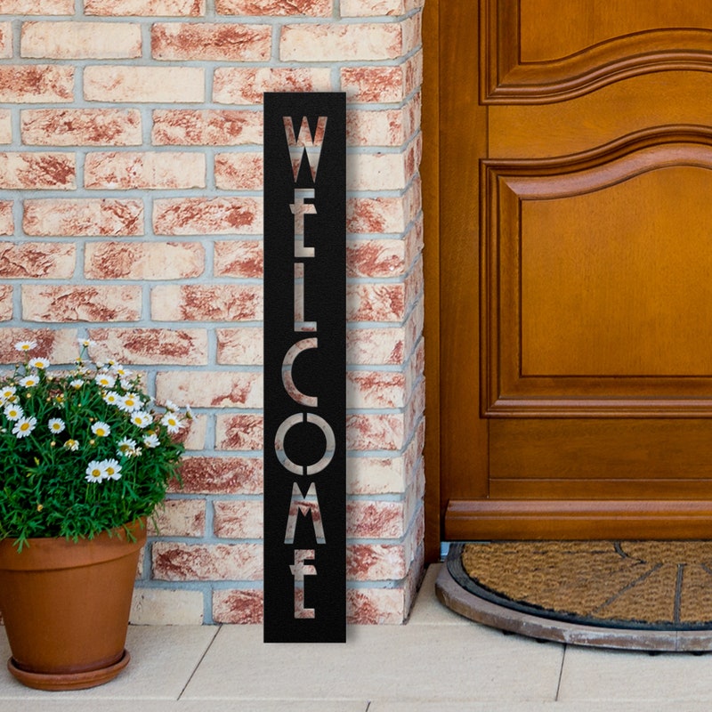 Vertical Welcome Sign - Etsy