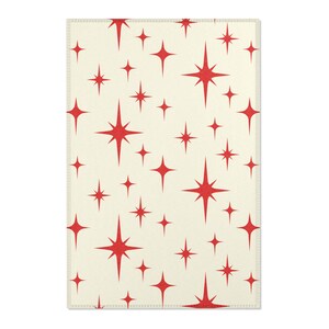 Retro Rug, Mid Century Modern Atomic Starburst Area Rug, Boho Rug, Mcm ...