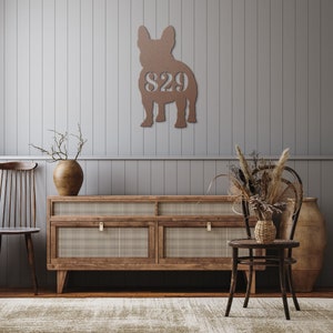 French Bulldog Custom House Number Sign, French Bulldog Gifts ...