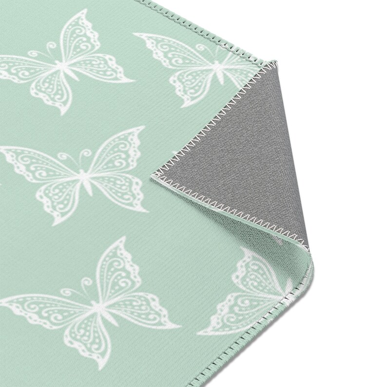 Sage Green Butterfly Rug Preppy Room Decor Room Decor - Etsy