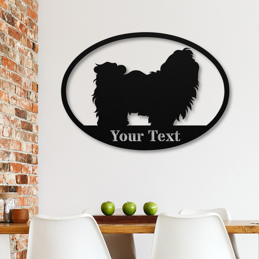 Personalized Shih Tzu Gifts, Custom Dog Metal Wall Art, Shihtzu Art ...