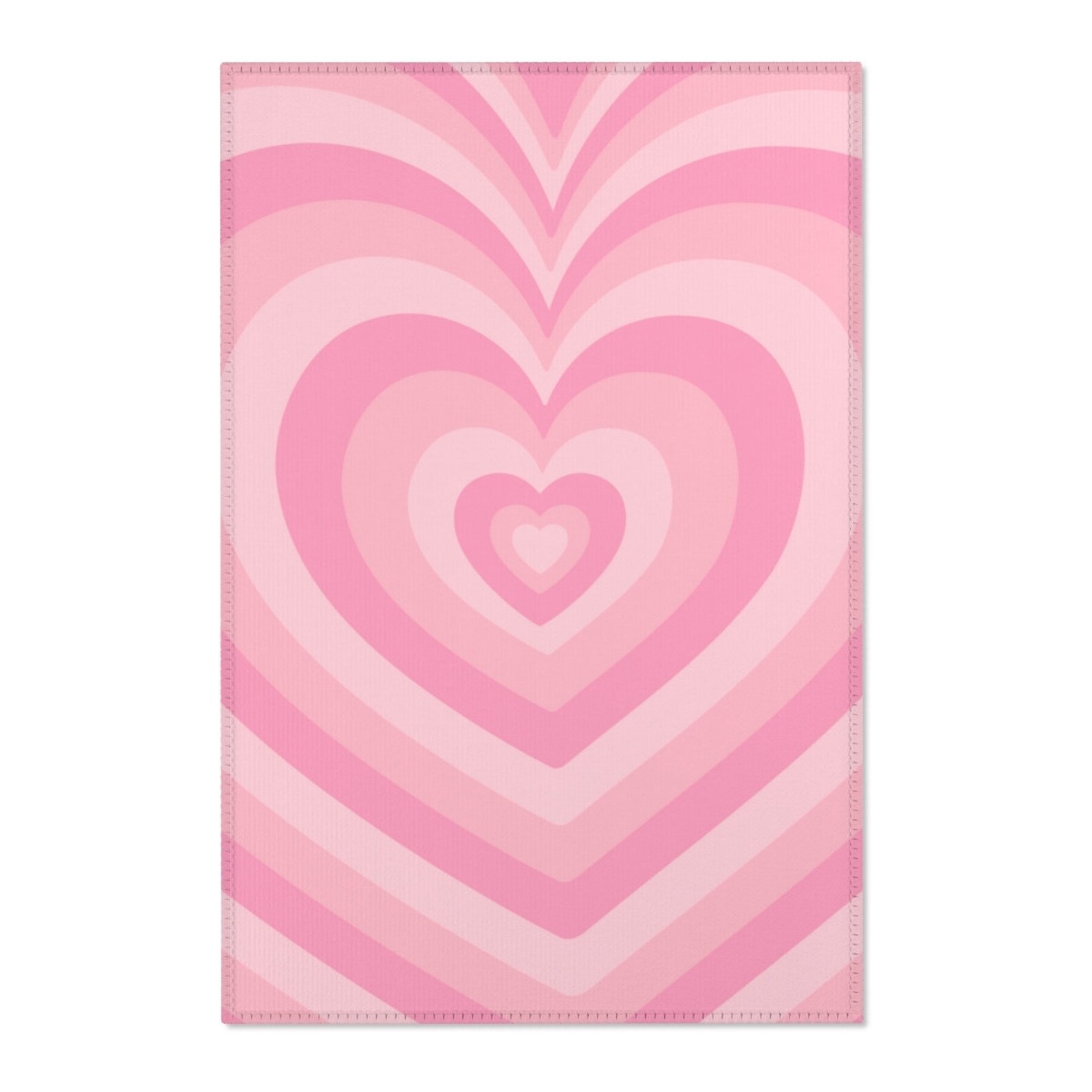 Pink Hearts Indie Aesthetic Boho Rug, Danish Pastel Room Decor Area Rug ...