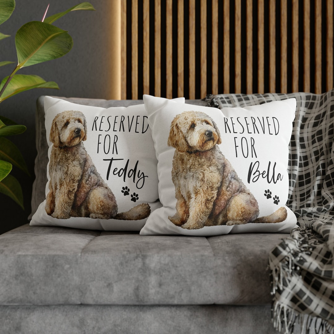 Personalized Goldendoodle Pillow, Golden Doodle Gifts, Custom Dog ...