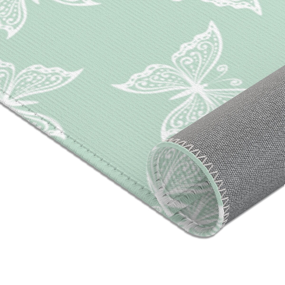 Sage Green Butterfly Rug Preppy Room Decor Room Decor - Etsy