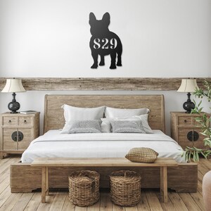French Bulldog Custom House Number Sign, French Bulldog Gifts ...