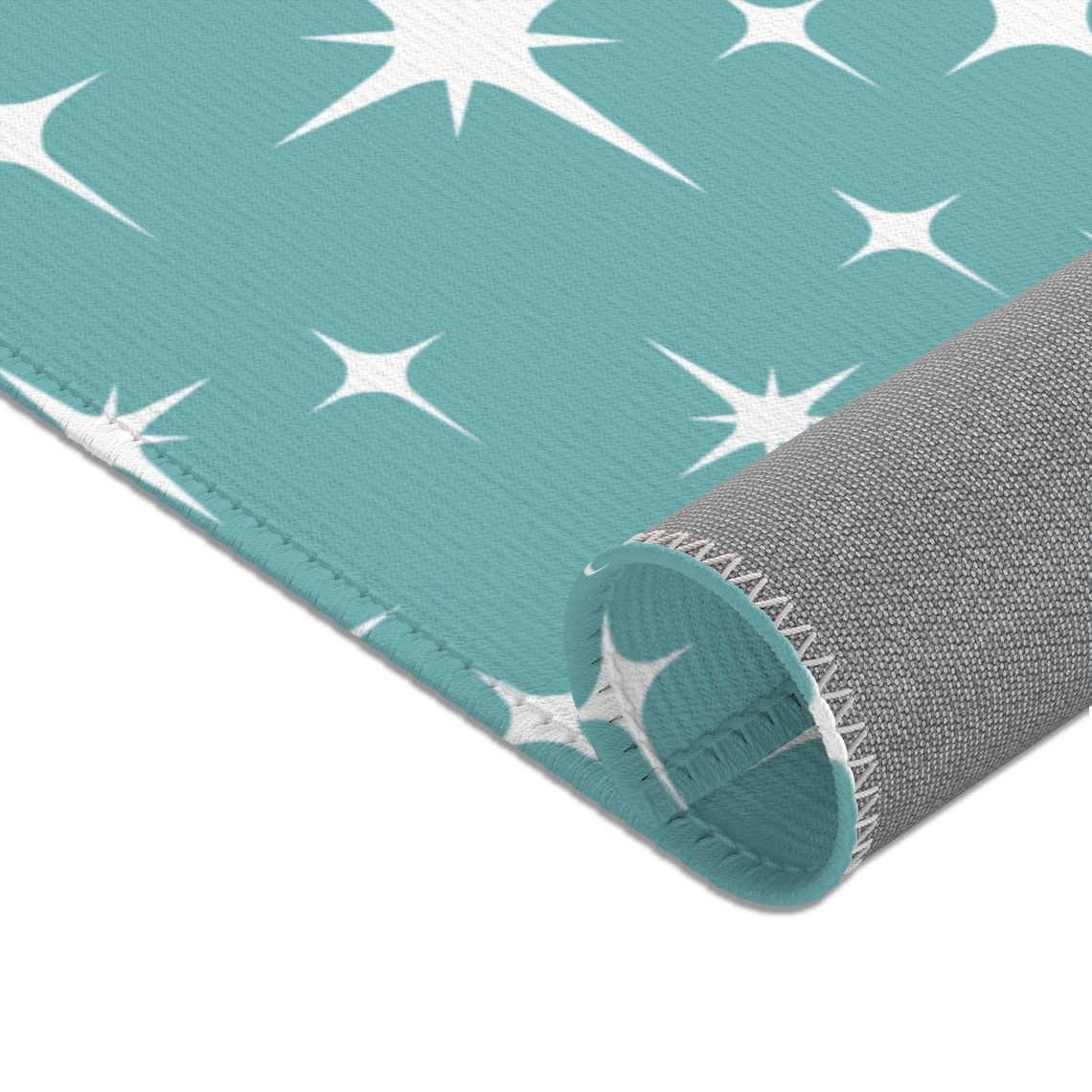 Retro Rug Mid Century Modern Atomic Starburst Area Rug Boho - Etsy