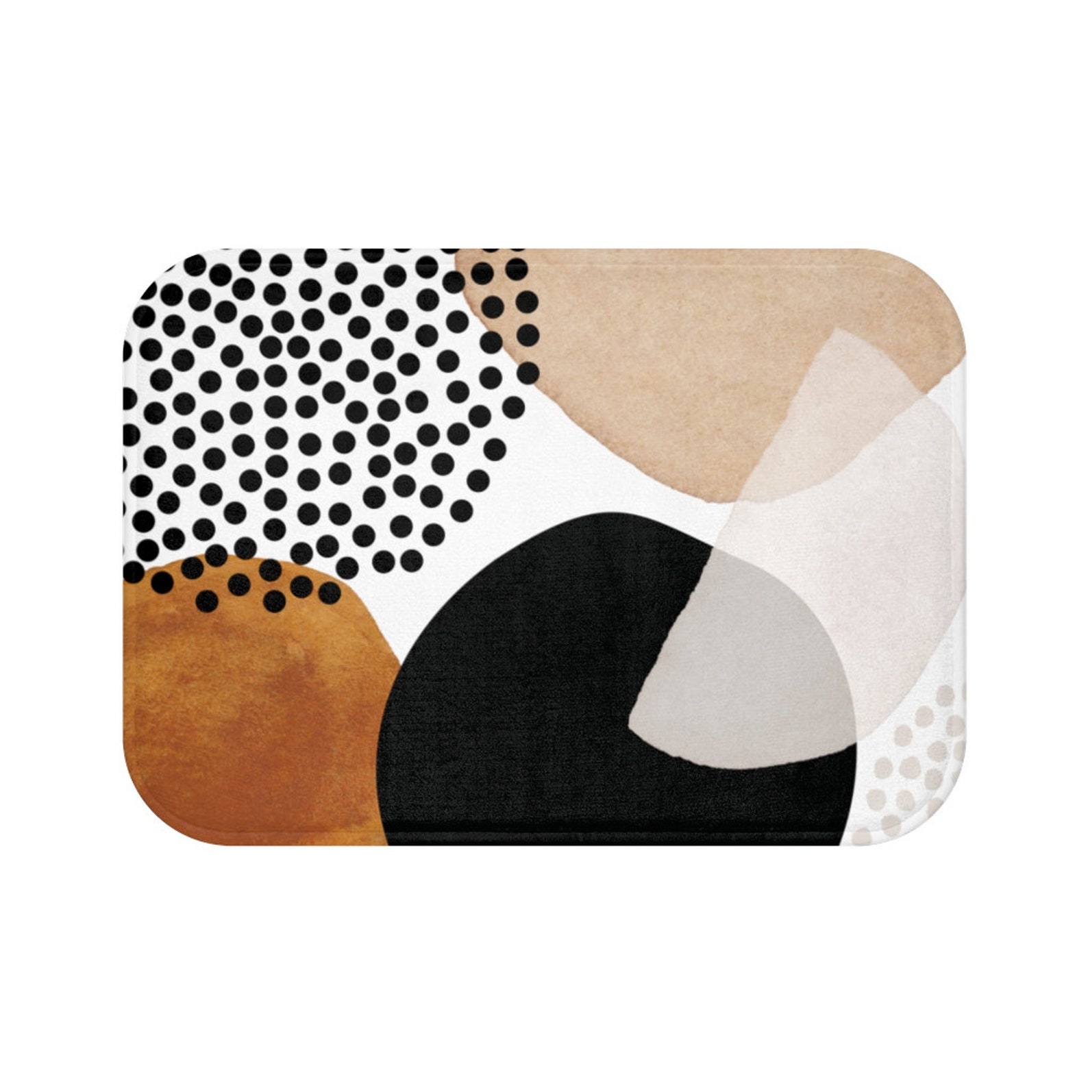 Abstract Art Bath Mat Non-slip Modern Boho Chic Bath Rug With - Etsy