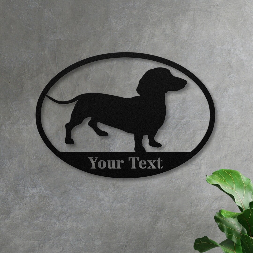 Personalized Dachshund Door Sign, Custom Dachshund Gift, Weiner Dog ...