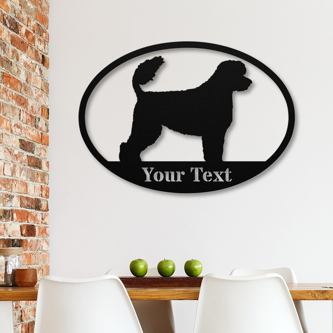Personalized Portuguese Water Dog Gift, Custom Portie Dog Metal Wall ...